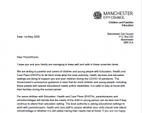 Manchester City Council’s Letter to Parents of Children with EHCP ...