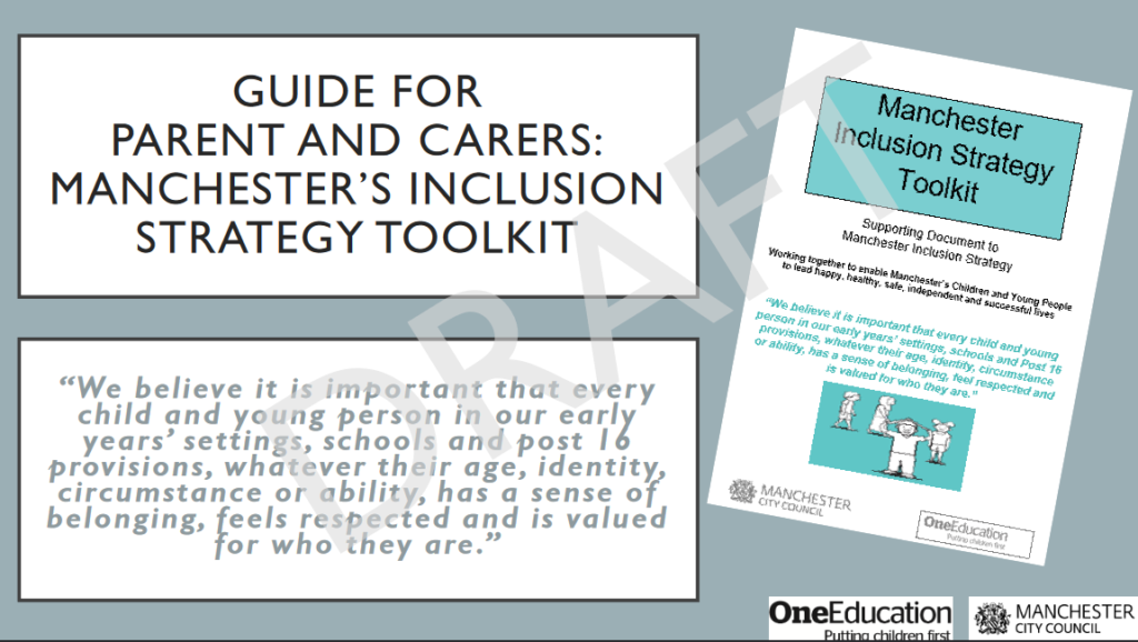 Manchester’s Inclusion Toolkit: Co-producing a Parent/Carer Information ...